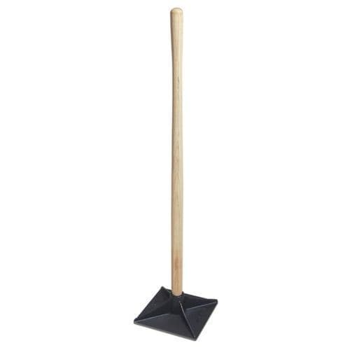 Cast Iron 10" x 10"Tamper/Pounder/Stomper with 44" Hardwood Handle - K